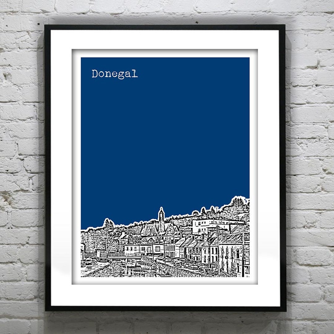 Donegal Town Ireland Skyline Poster Art Print Item T2473 - Etsy