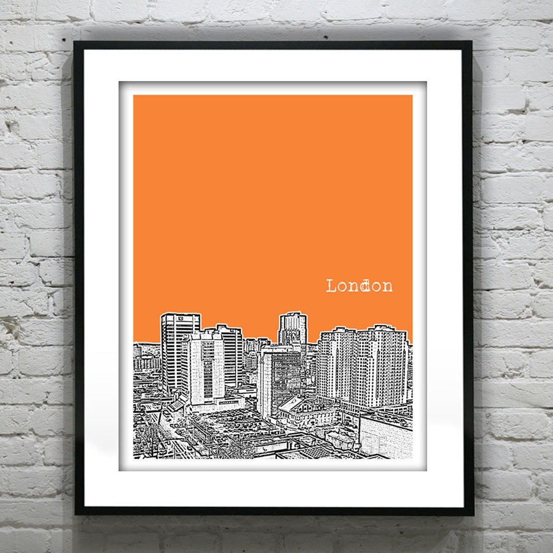 London Ontario City Skyline Poster Canada Art Print Item T2303 - Etsy