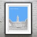 State College Skyline Poster Print Art Pennsylvania PA Item | Etsy