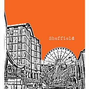 Sheffield Poster Art Print South Yorkshire England UK Item T4603 - Etsy