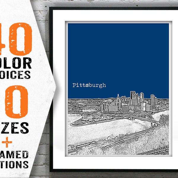 Pittsburgh Print - Etsy