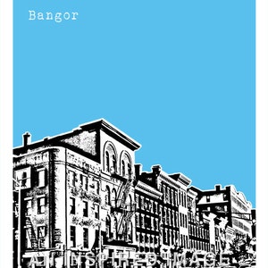 Bangor Maine Poster Art Print - Etsy