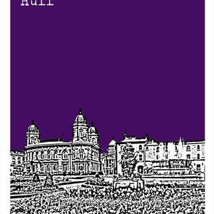 Hull Poster Art Skyline Print Kingston Upon Hull the - Etsy UK