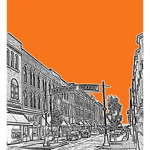Decatur IL City Skyline Poster Print Art Illinois - Etsy