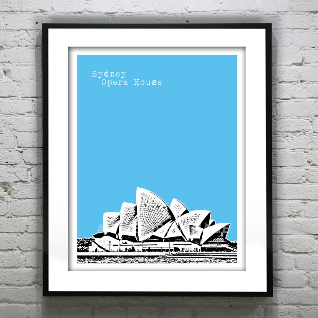 Sydney Opera House Poster Landmark Art Print Australia Item T5544 - Etsy