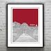 Chico California State Skyline Art Print Poster CA - Etsy