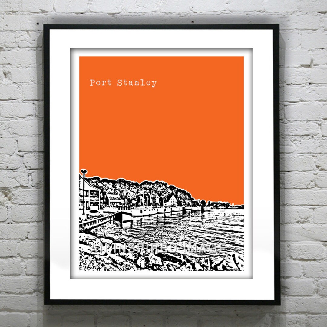 Port Stanley Poster Port Stanley Harbour Ontario Canada Art Print ...