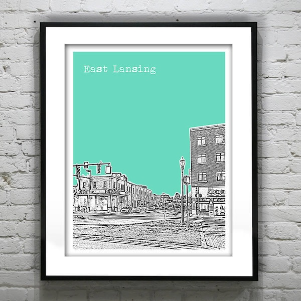 Lansing Skyline - Etsy