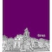 Graz Austria Poster Art Print City Skyline - Etsy