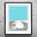 Harbor Springs Skyline Poster Art Print Michigan MI - Etsy