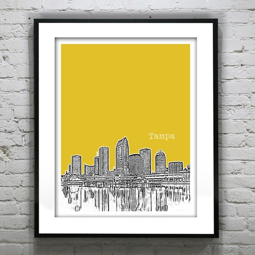 Denton Skyline Poster Art Print Texas TX Item T4300 - Etsy