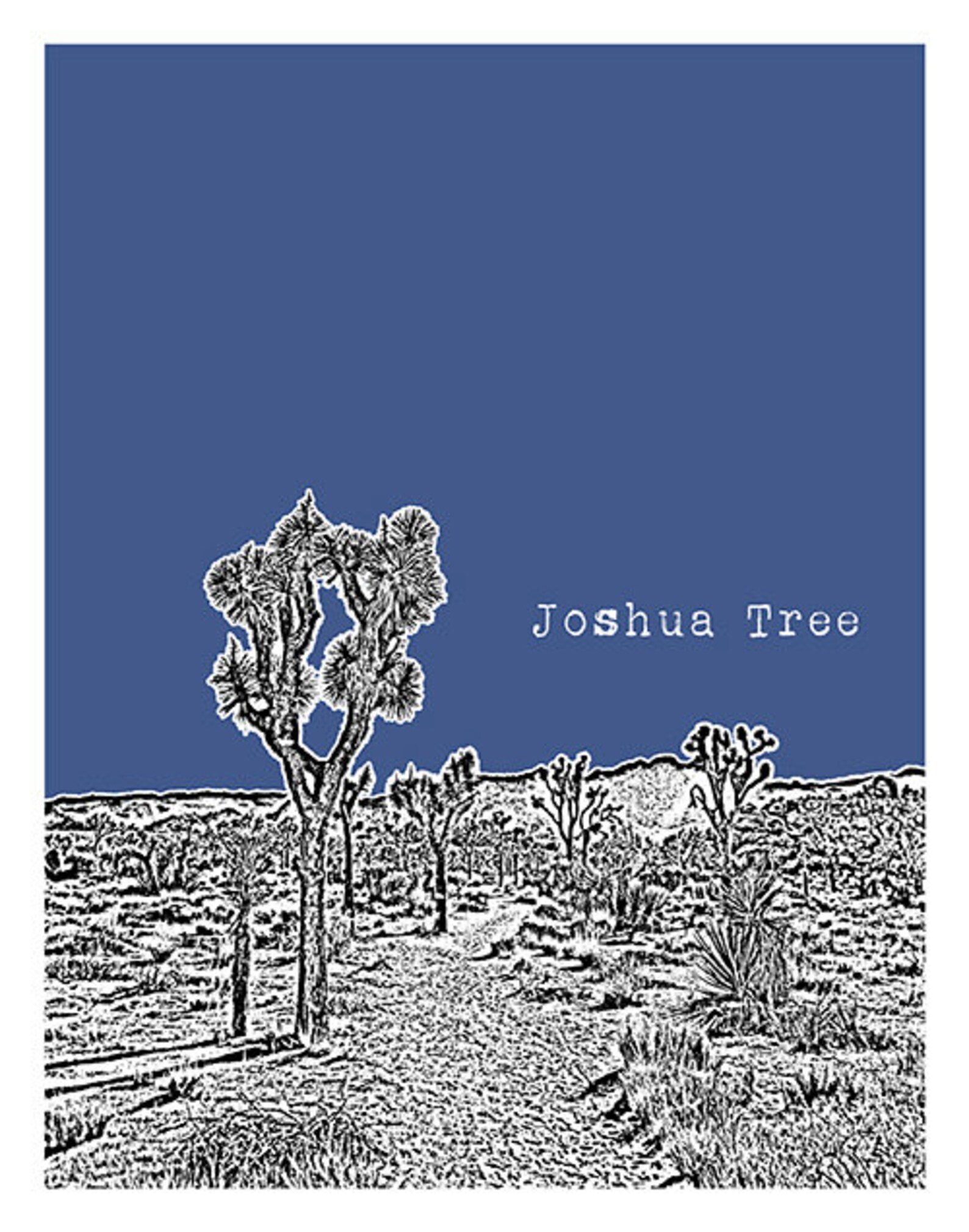 Joshua Tree Poster Art Print Version 1 - Etsy
