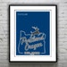 Portland Oregon White Stag Sign Poster Art City Skyline Print Item ...