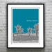 Delray Beach Skyline Poster Art Print Florida Item T4254 - Etsy