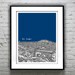 El Paso Texas Santa Fe Bridge From Juarez Mexico Poster Art Print TX ...