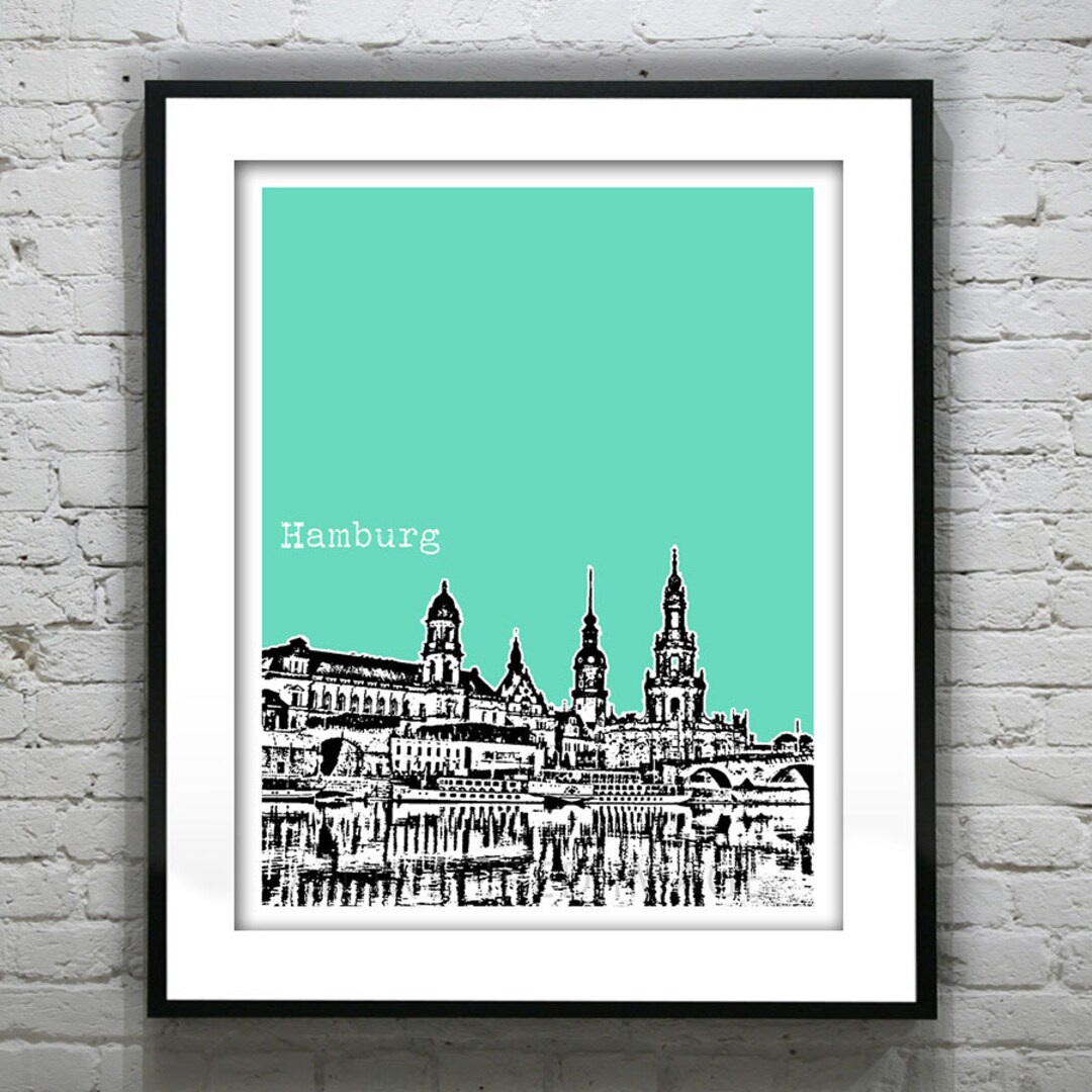 Dresden Germany City Skyline Poster Print Art - Etsy