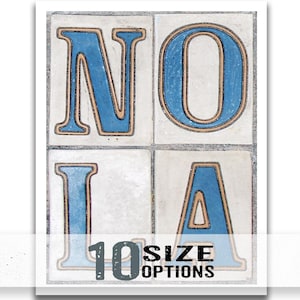 New Orleans Poster Art Print Street Tile NOLA Original Louisiana Item ...