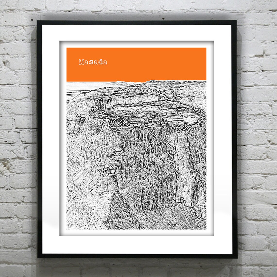 Masada Skyline Israel Poster Art Print Item T2448 - Etsy