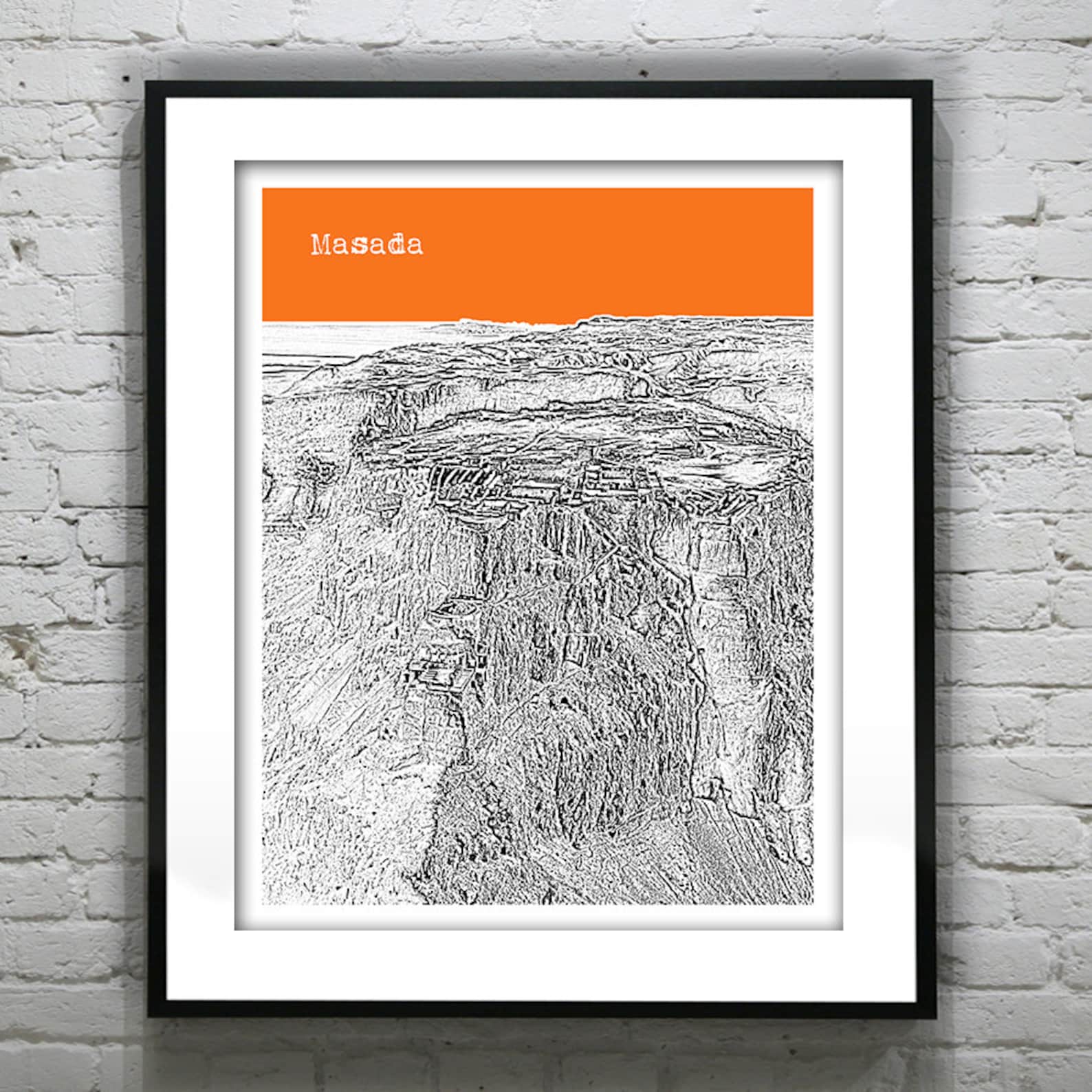 Masada Skyline Israel Poster Art Print Item T2448 - Etsy