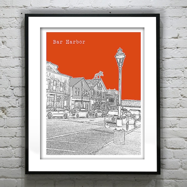 Bar Harbor Poster - Etsy