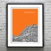 Gainesville Skyline Poster Art Print Florida FL Version 1 - Etsy