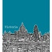 Victoria BC Poster Print City Skyline Canada Art Print British Columbia ...