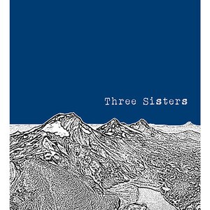 Three Sisters Oregon Skyline Poster Art Print Item T4456 - Etsy