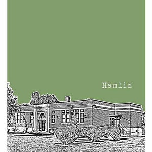 Hamlin New York Skyline Art Print Poster NY Version 1 - Etsy