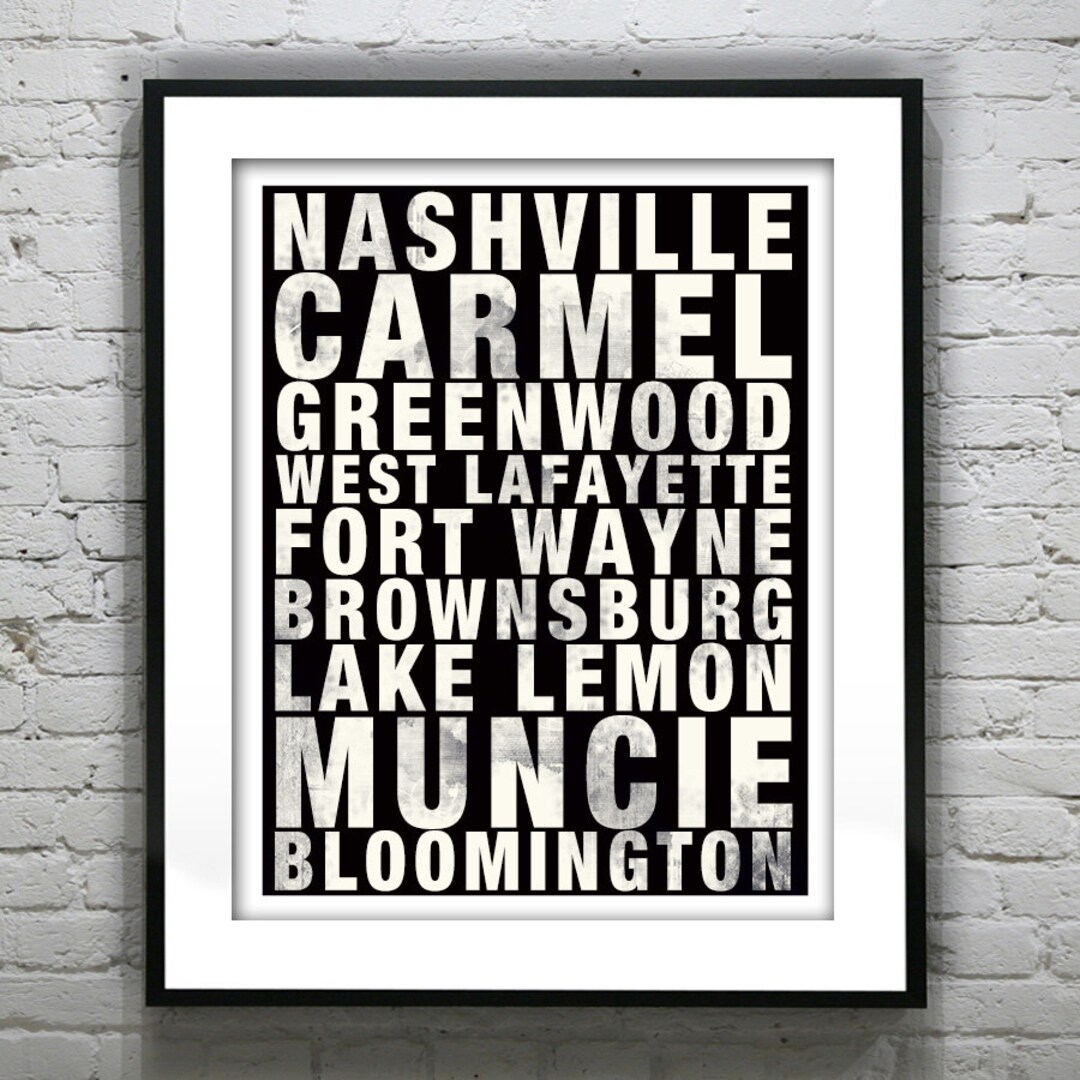 Subway Sign Poster Art Print Your Custom Cities, Districts and Places ...