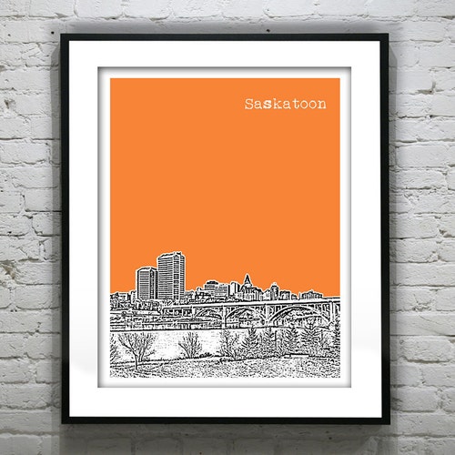 Saskatoon Map Print Poster Canvas Saskatchewan Map Print - Etsy