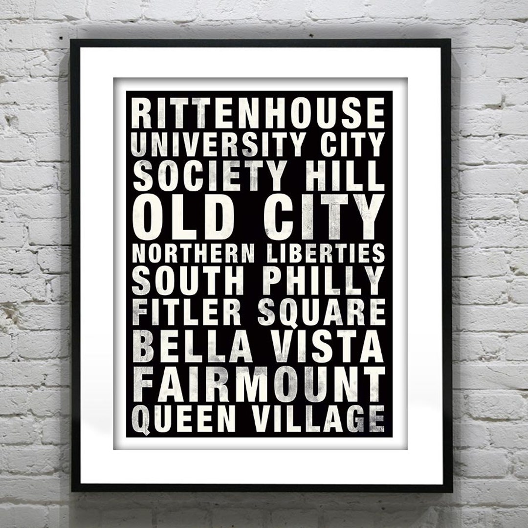 Philadelphia Subway Poster Art Print Pennsylvania Item T1512 - Etsy