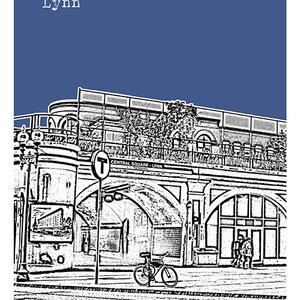 Lynn Massachusetts Skyline Poster Art Print MA Version 3 - Etsy