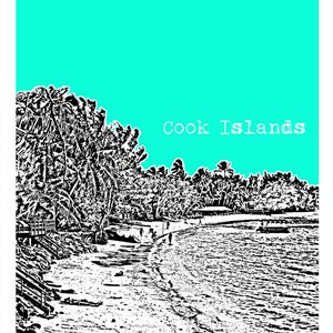 Cook Islands Poster Art Skyline Print New Zealand Item T2548 - Etsy