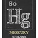 Periodic Table Mercury Poster Art Print Periodic Table of Elements Hg ...