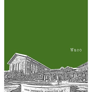 Waco Texas Skyline Poster Art Print TX Item T2485 - Etsy