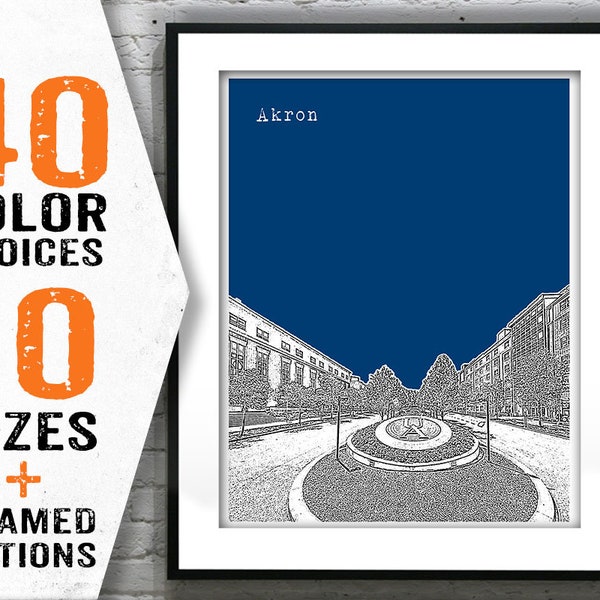 Akron Poster - Etsy