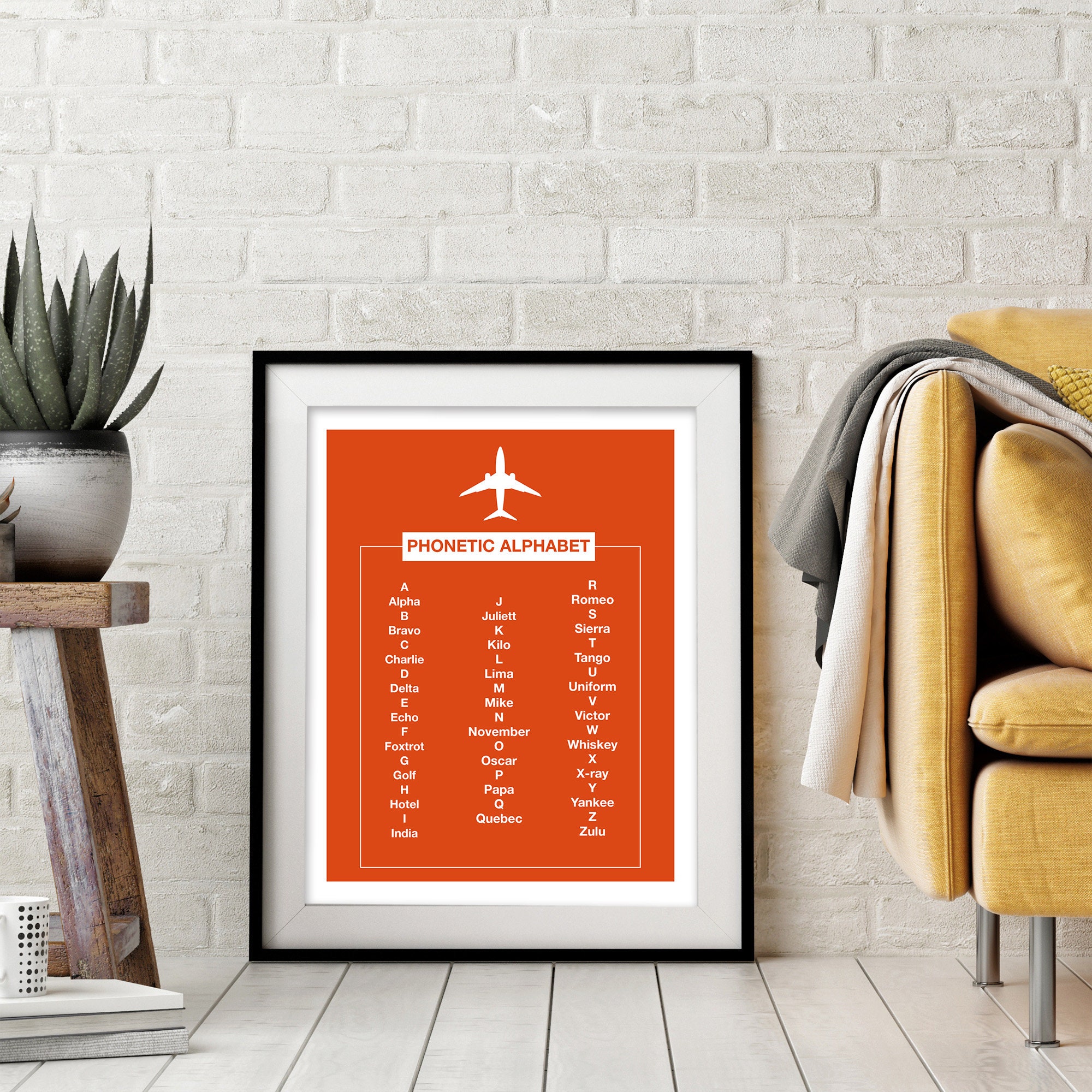 Phonetic Alphabet Airport Pilot Aviation Poster Art Print Item | Etsy