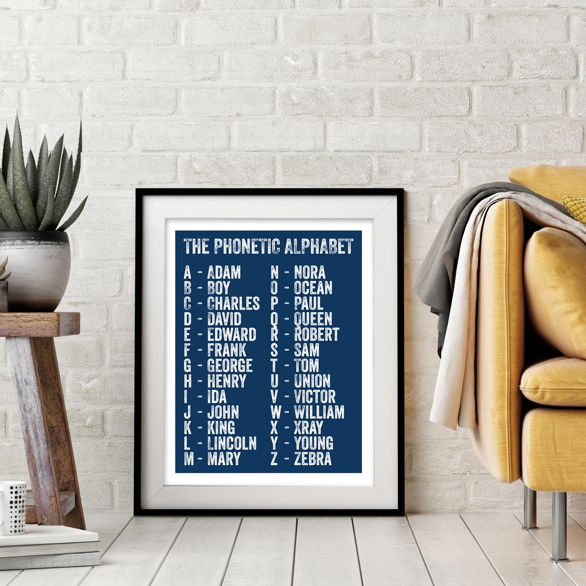 Phonetic Alphabet Poster Art Print Item T4743 | Etsy
