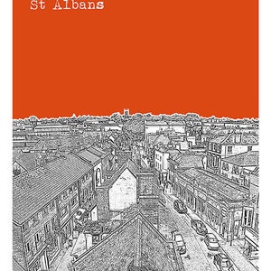 St Albans England Poster Art Print UK United Kingdom - Etsy UK