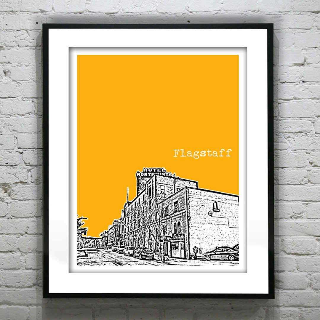 Flagstaff Arizona Poster Print Art Skyline - Etsy