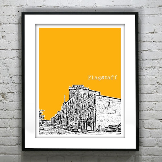 Flagstaff Arizona Poster Print Art Skyline - Etsy