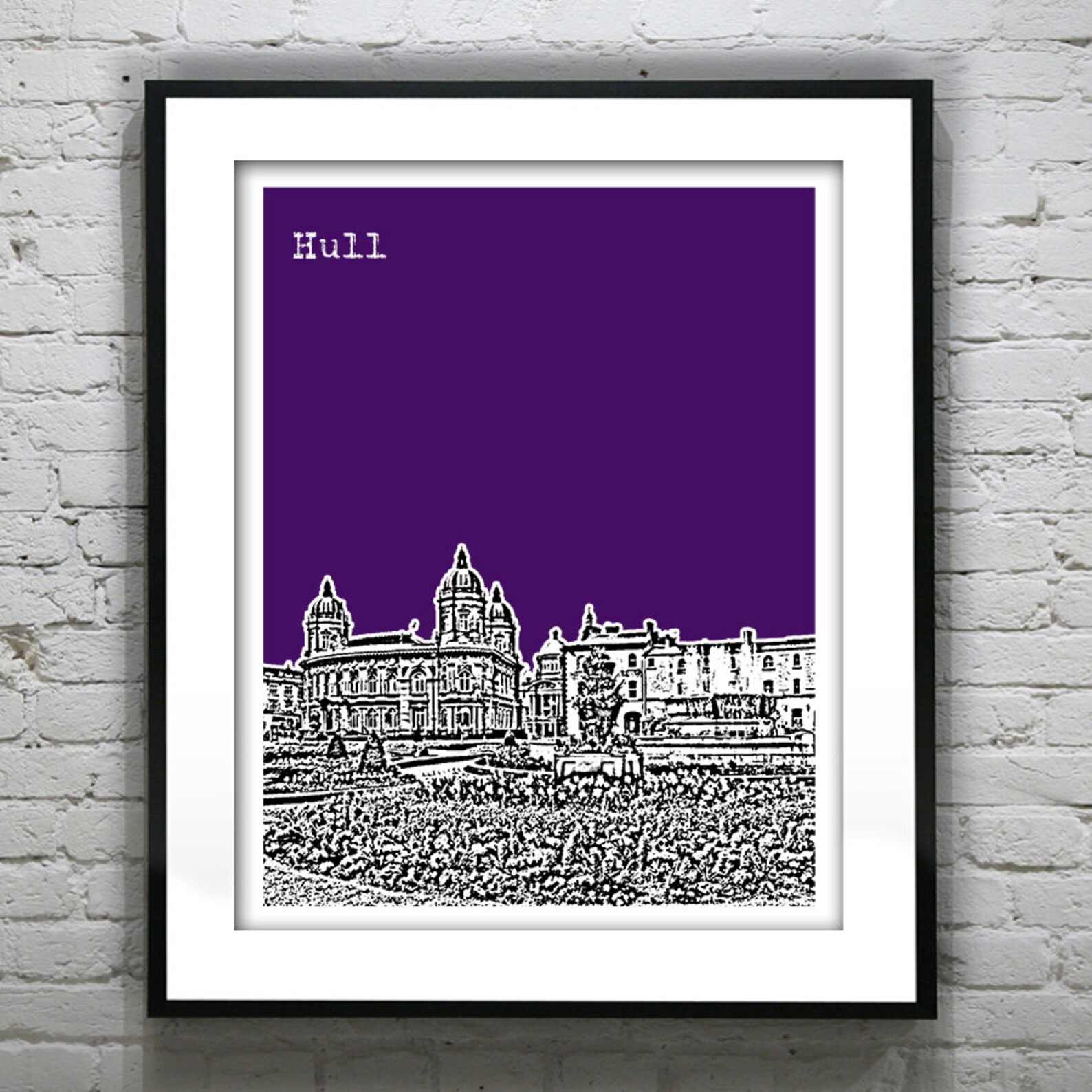Hull Poster Art Skyline Print Kingston Upon Hull the - Etsy UK