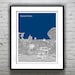 Farmville Virginia Poster Art City Skyline Print VA - Etsy