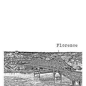 Florence Alabama Skyline Poster Art Print AL Item T4690 - Etsy