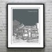 Somerville Davis Square Skyline Poster Art Print Somerville ...