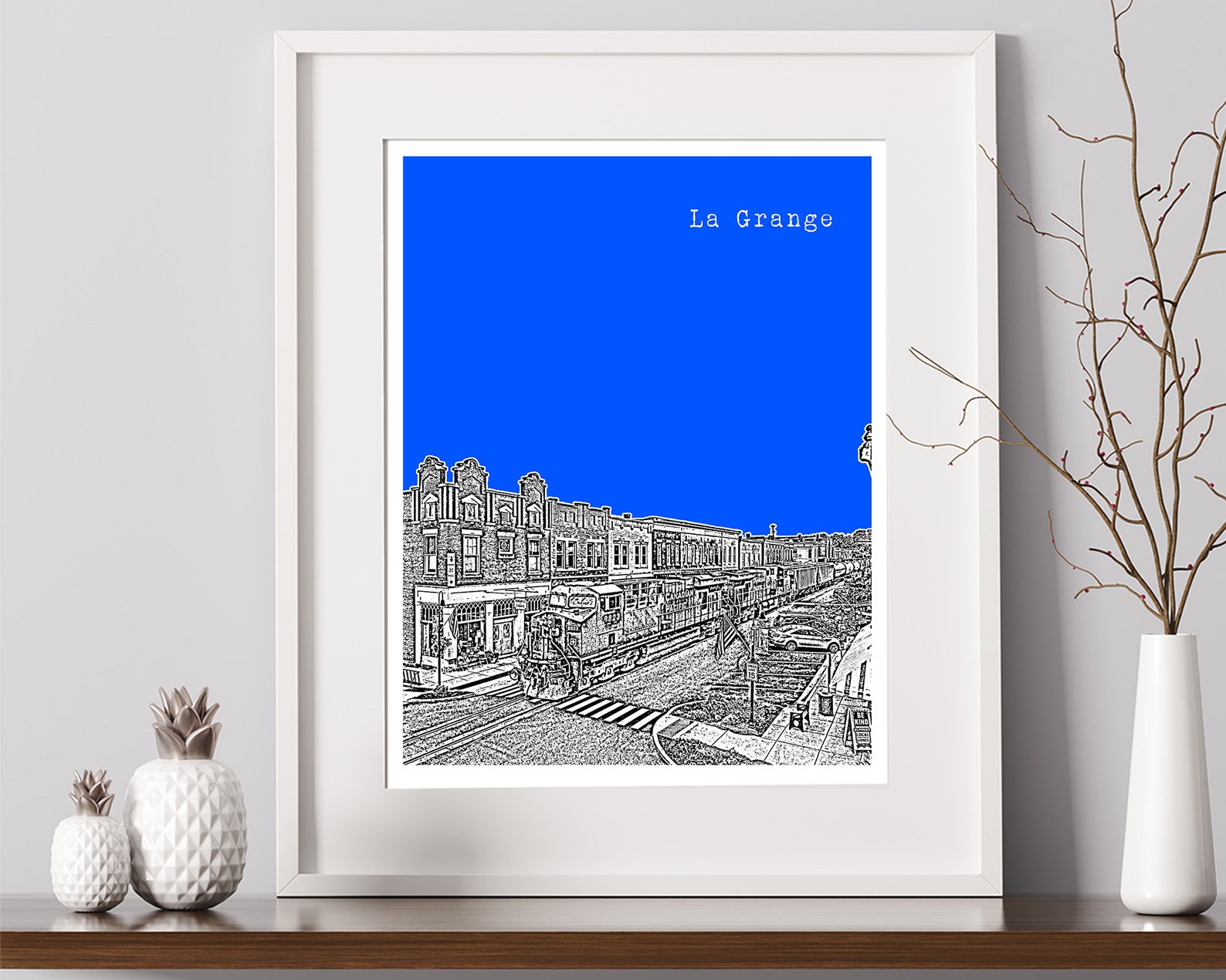 La Grange Kentucky Poster Art Print Skyline KY Item T5018 | Etsy