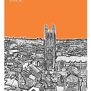 Cork Ireland Poster Print Skyline Travel Art the Republic of Ireland ...