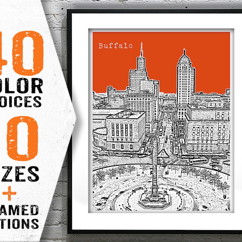 Buffalo Print - Etsy