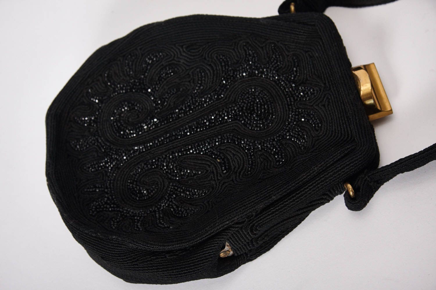 Jet Bead Bag Vintage 1930s Revival Vintage Boutique - Etsy