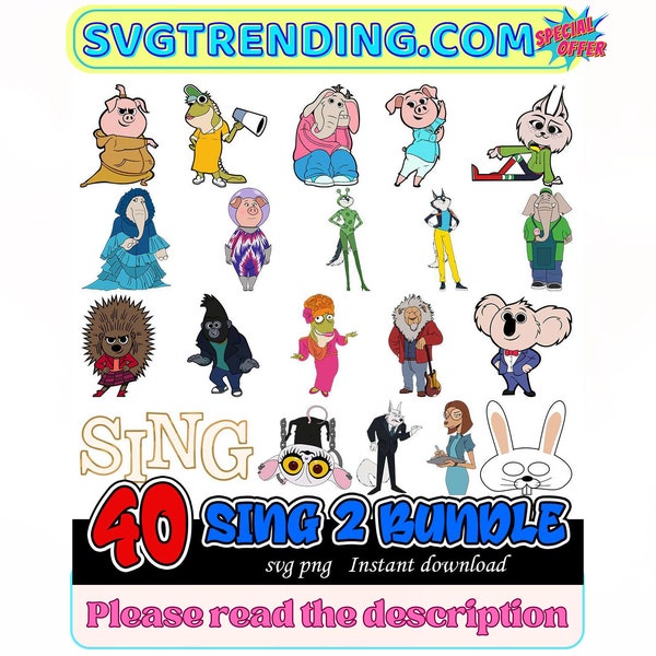 Sing Movie Svg - Etsy